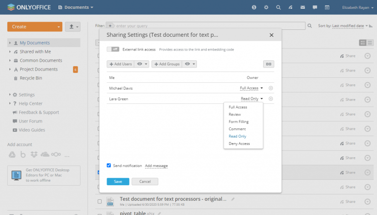 Sharing documents in ONLYOFFICE | ONLYOFFICE Blog
