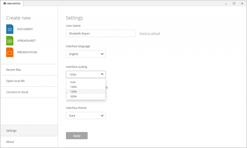 ONLYOFFICE Desktop v6.3 with dark theme | ONLYOFFICE Blog