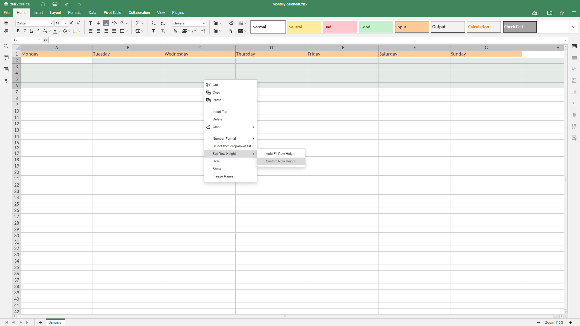 How To Make Calendar In Excel Sheet ONLYOFFICE Blog