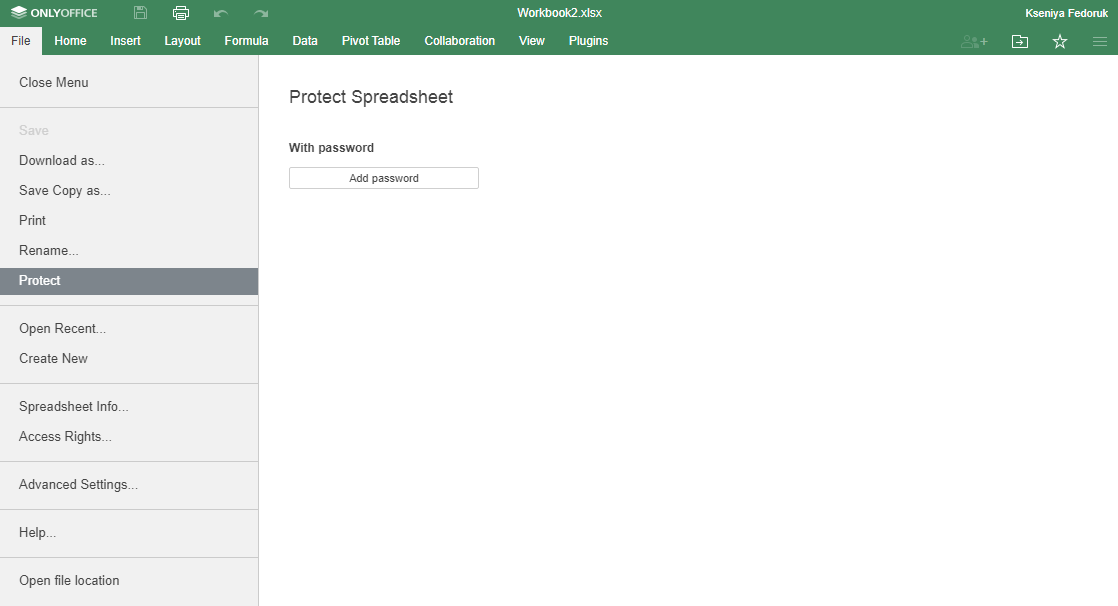 How To Password Protect An Excel File ONLYOFFICE Blog