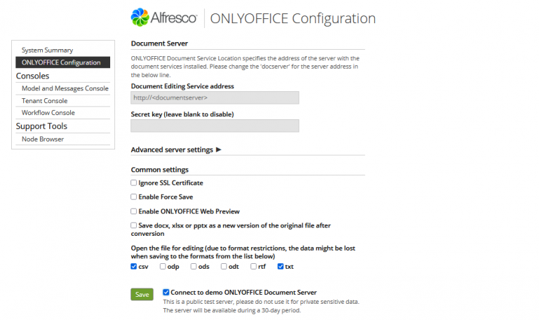 Conector de ONLYOFFICE v.5.0 para Alfresco | ONLYOFFICE Blog