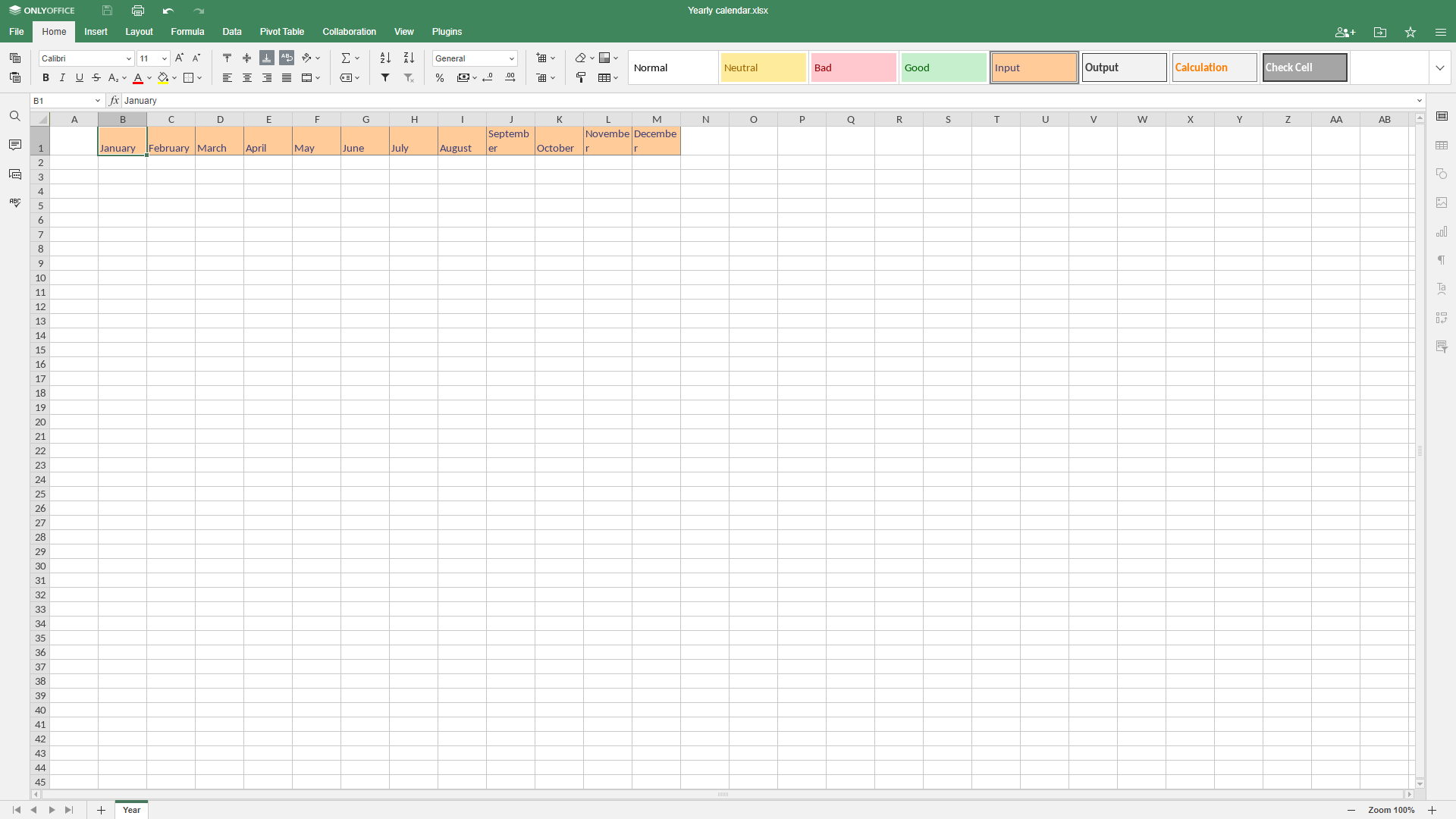 How To Make Calendar In Excel Sheet ONLYOFFICE Blog