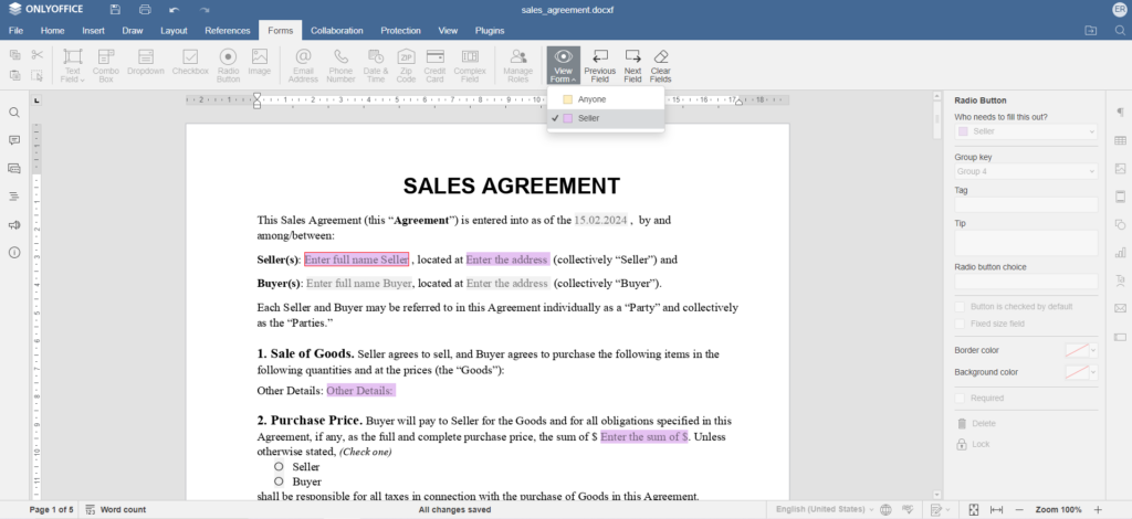 How to create fillable forms | ONLYOFFICE Blog