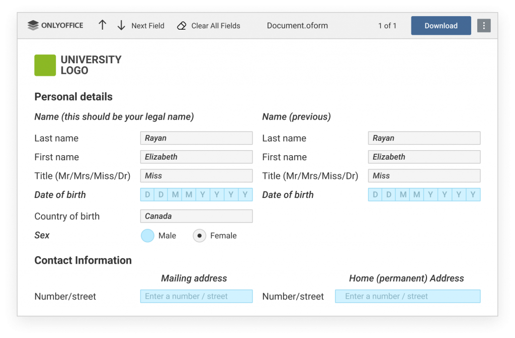 7 hechos interesantes sobre los formularios de ONLYOFFICE