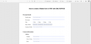 How to create a fillable form in PDF | ONLYOFFICE Blog