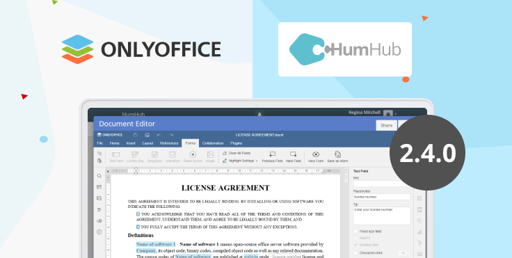 Connecteur ONLYOFFICE pour HumHub : version 2.4 disponible | Blog ONLYOFFICE