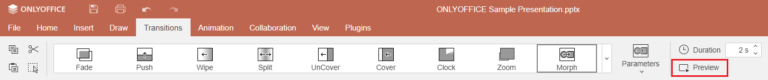 Transitions in PowerPoint slides | ONLYOFFICE Blog