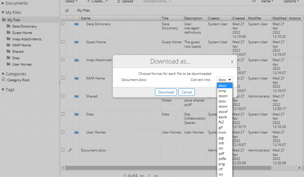 ONLYOFFICE connector v.6.0 for Alfresco | ONLYOFFICE Blog