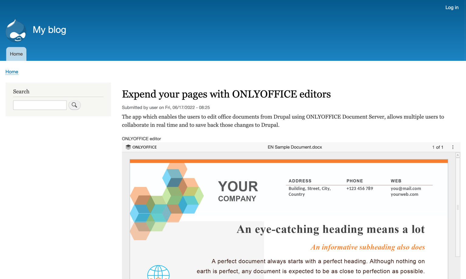 ONLYOFFICE connector for Drupal | ONLYOFFICE Blog