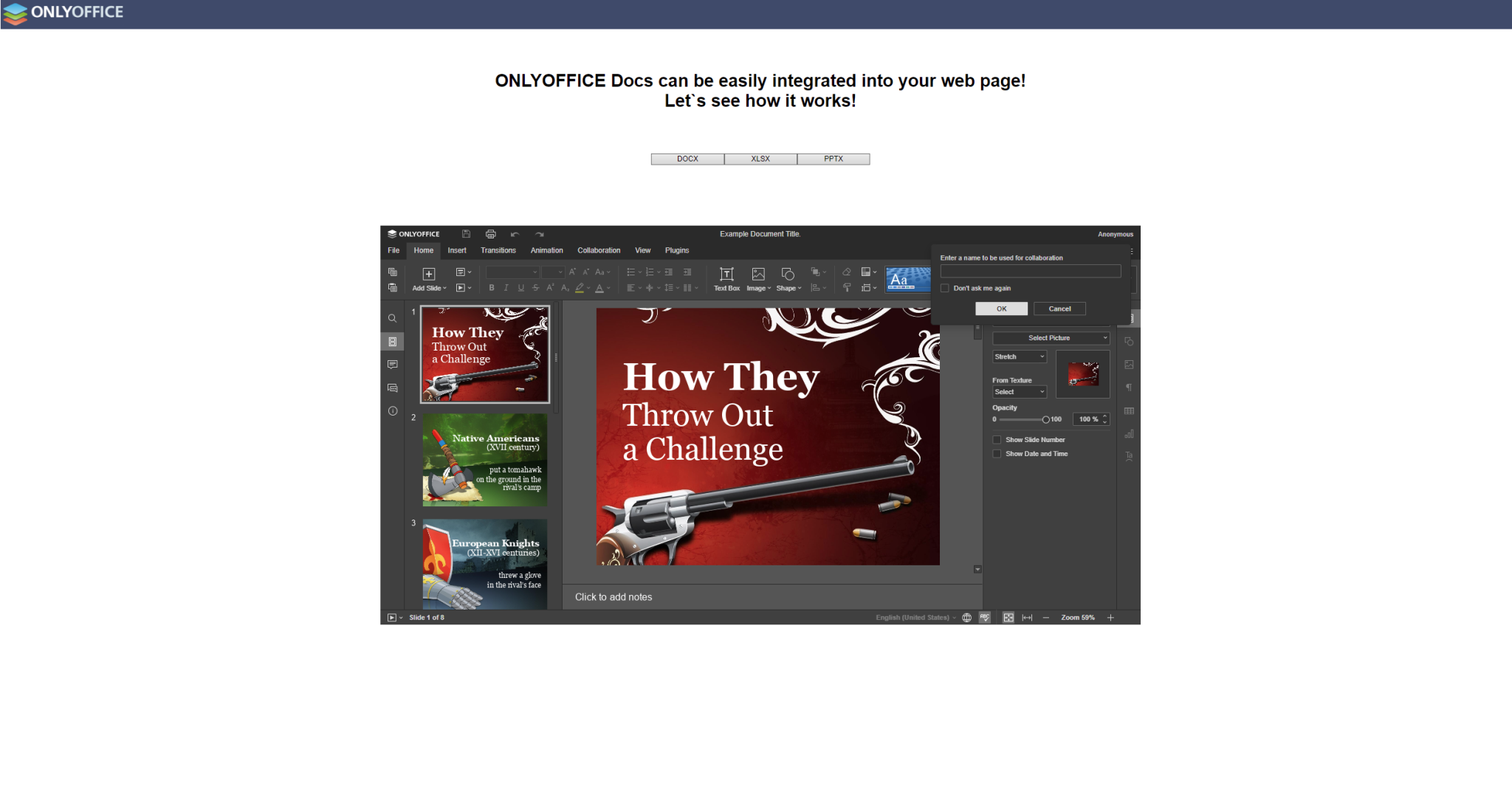 ONLYOFFICE Docs working in a single-page-application (SPA) | ONLYOFFICE Blog