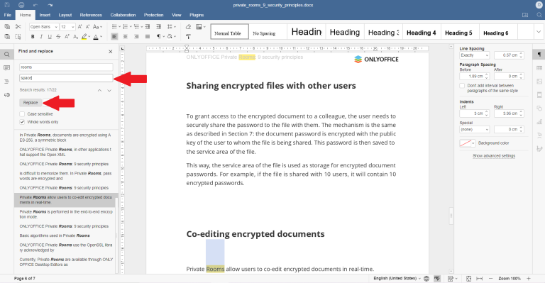 How to find and replace text in Word | ONLYOFFICE Blog