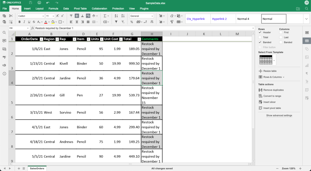 Сómo ajustar texto en Excel | ONLYOFFICE Blog