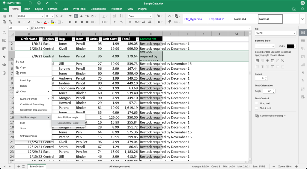 Сómo ajustar texto en Excel | ONLYOFFICE Blog