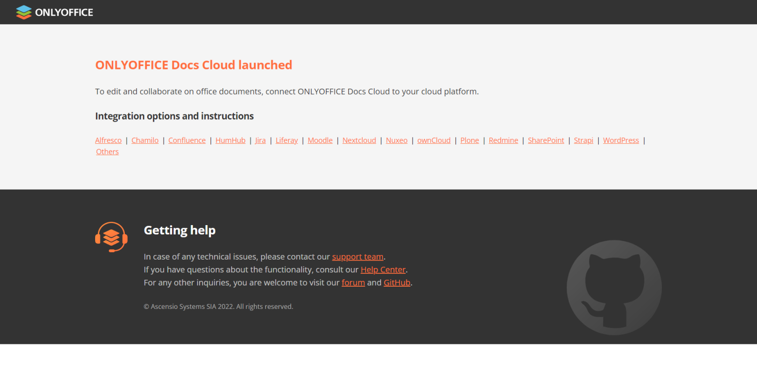 ONLYOFFICE Docs SaaS, the cloud-based version of the suite