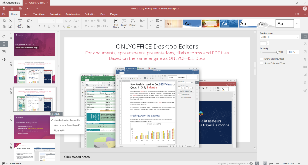 ONLYOFFICE Desktop Editors v7.3 released: roles in forms