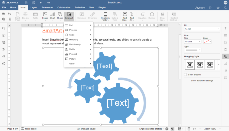 ONLYOFFICE Docs v7.3リリース：フォームとセキュリティの強化、SmartArt、ウォッチウィンドウなど | ONLYOFFICE Blog