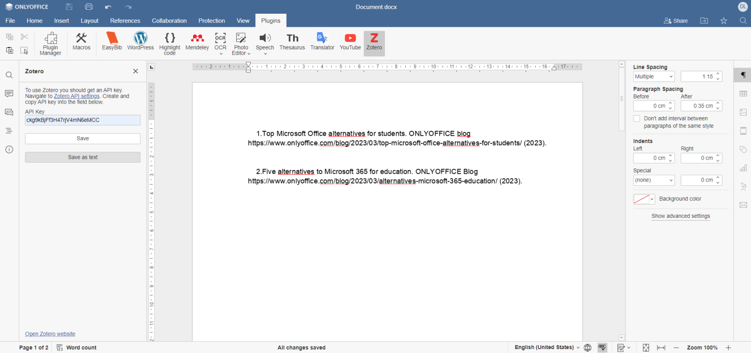 Meet updated Zotero plugin for ONLYOFFICE editors | ONLYOFFICE Blog