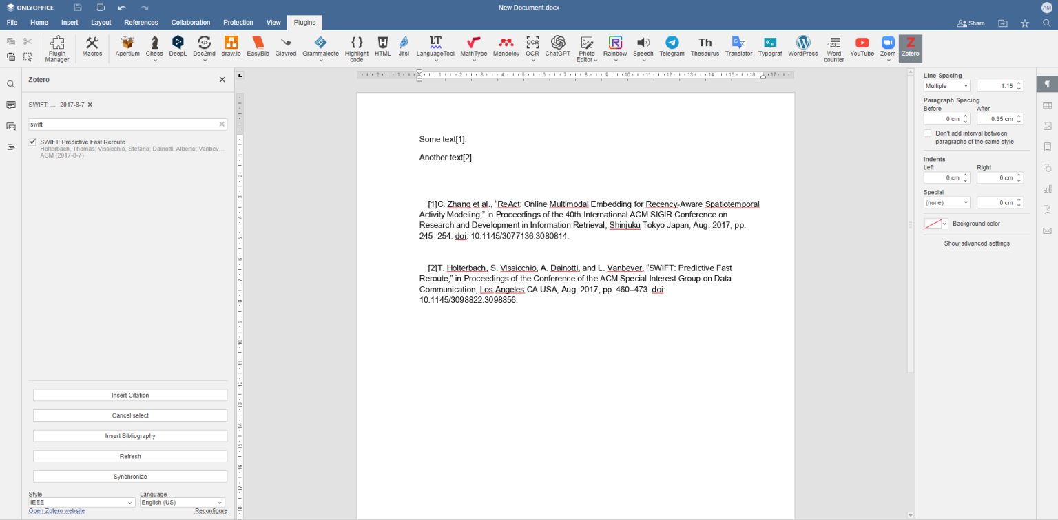 Descubre el plugin de Zotero actualizado para ONLYOFFICE