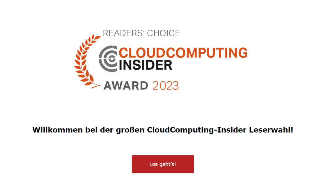Votez pour ONLYOFFICE : prix Cloud Computing Insider 2023