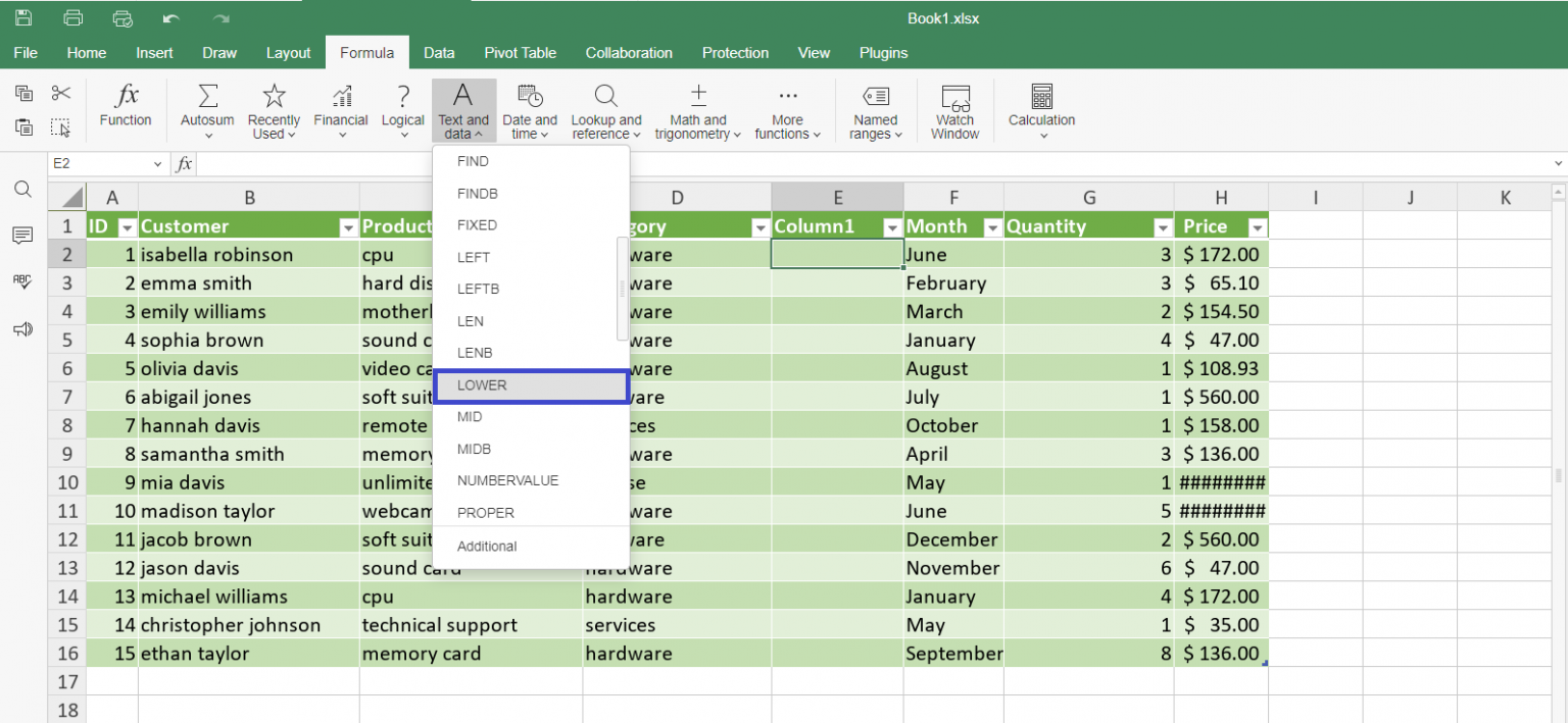 Come cambiare maiuscole e minuscole in Excel