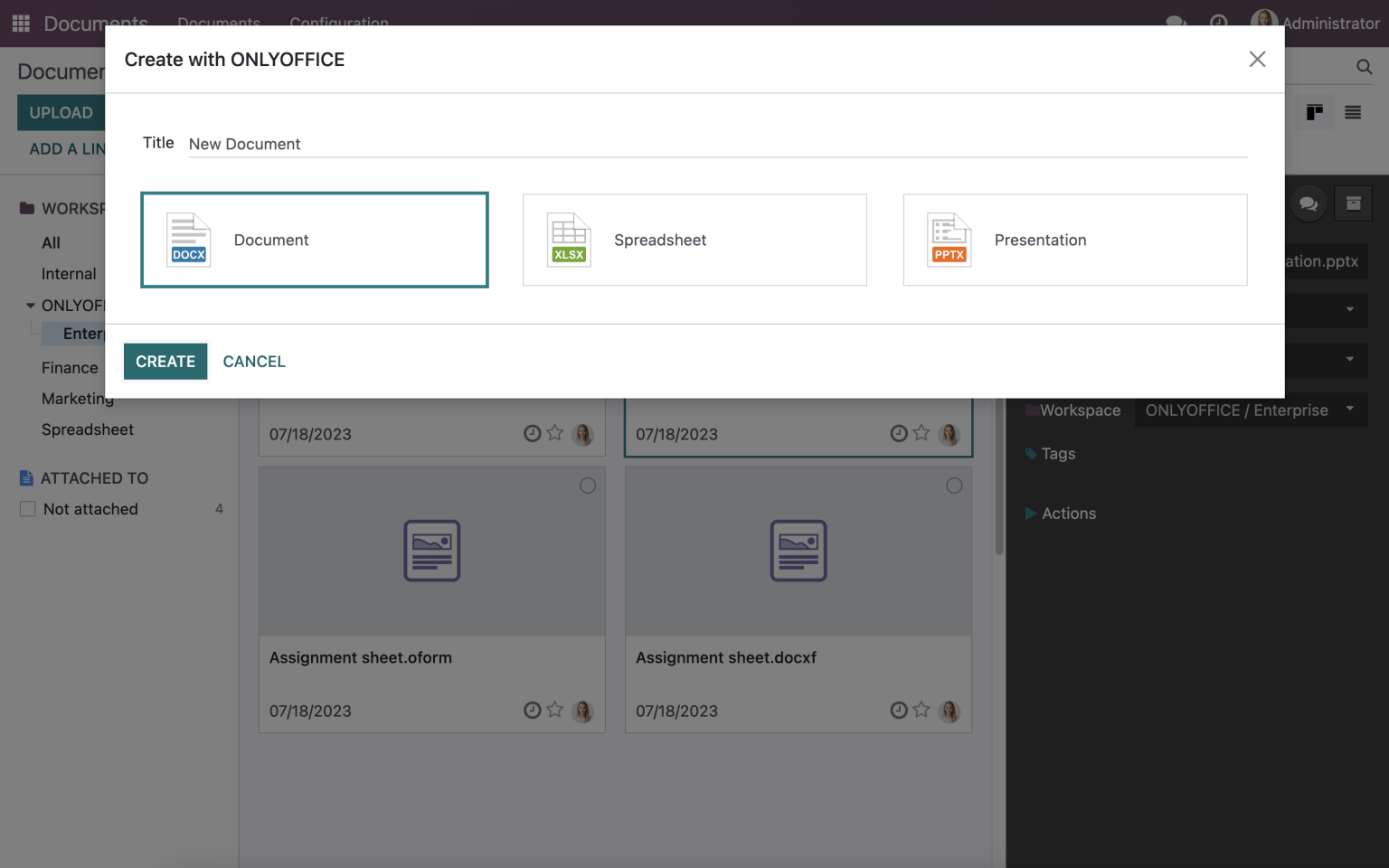 Onlyoffice Connector For Odoo Enterprise Onlyoffice Blog