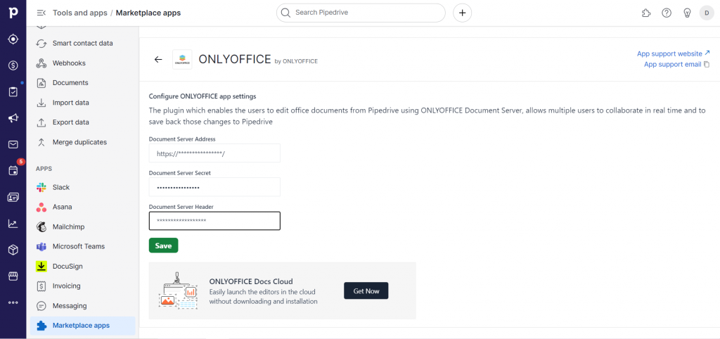 ONLYOFFICE official connector for Pipedrive is released