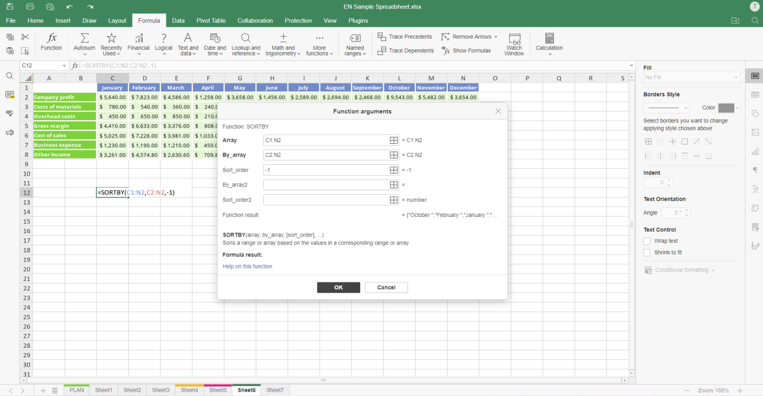 如何使用 Excel 表格中的 Sortby 排序公式 Onlyoffice 博客
