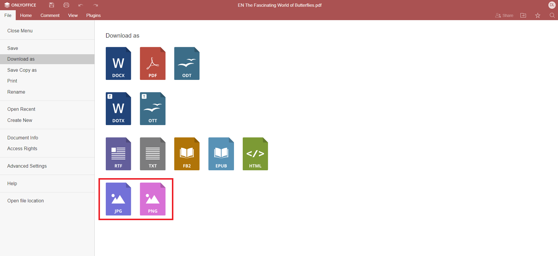 How To Save A PDF As A Picture ONLYOFFICE Blog