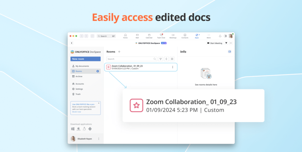 ONLYOFFICE DocSpace app for Zoom available | ONLYOFFICE Blog