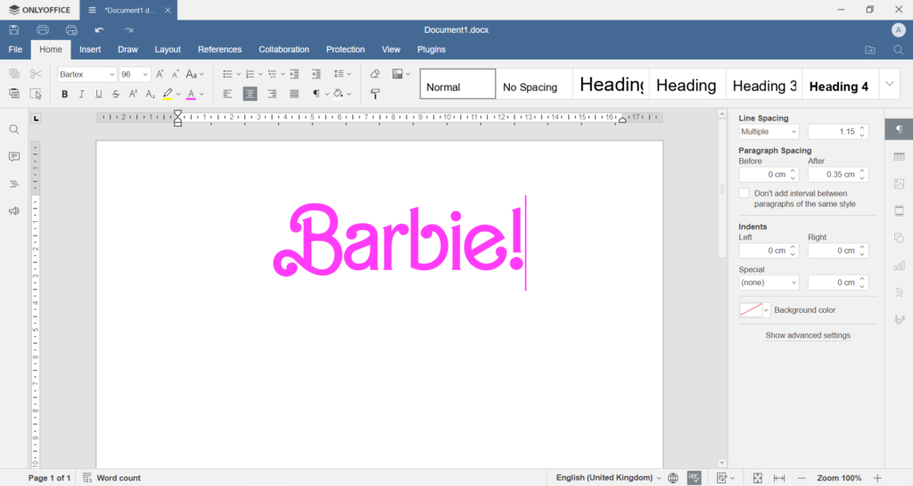 Barbie font: where to find and how to use | ONLYOFFICE Blog