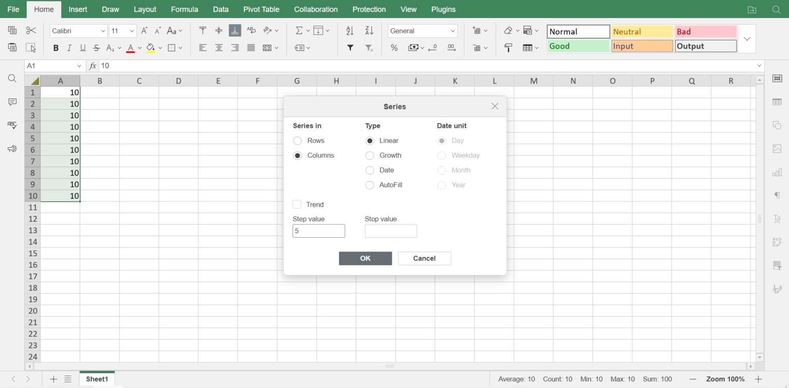 How To Use Fill Series In Excel Sheet Onlyoffice Blog