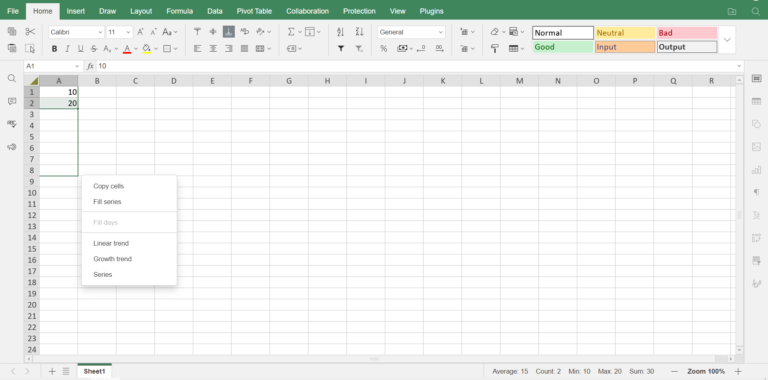 How to use Fill Series in Excel sheet | ONLYOFFICE Blog