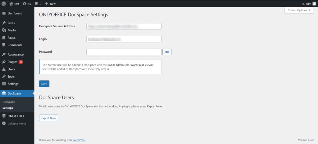 Embed documents into your WordPress with ONLYOFFICE DocSpace