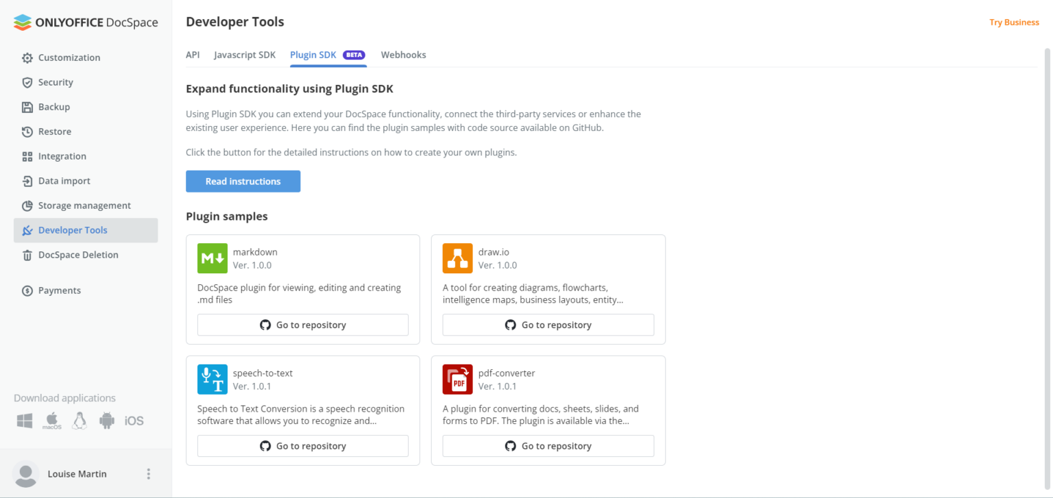 Seamlessly migrate to ONLYOFFICE DocSpace with Data import