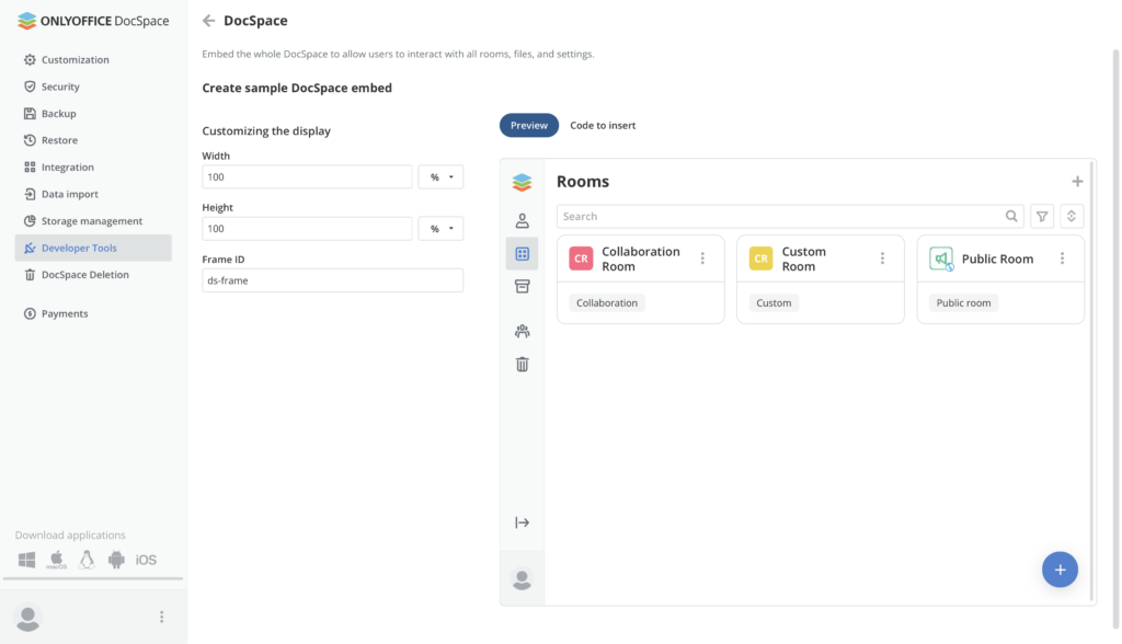 Comment intégrer ONLYOFFICE DocSpace (et ses composants) à votre site web