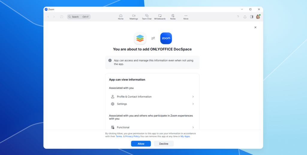 ONLYOFFICE DocSpace app for Zoom updated: account sync and file ...