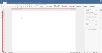 How to show and use a ruler in Word document