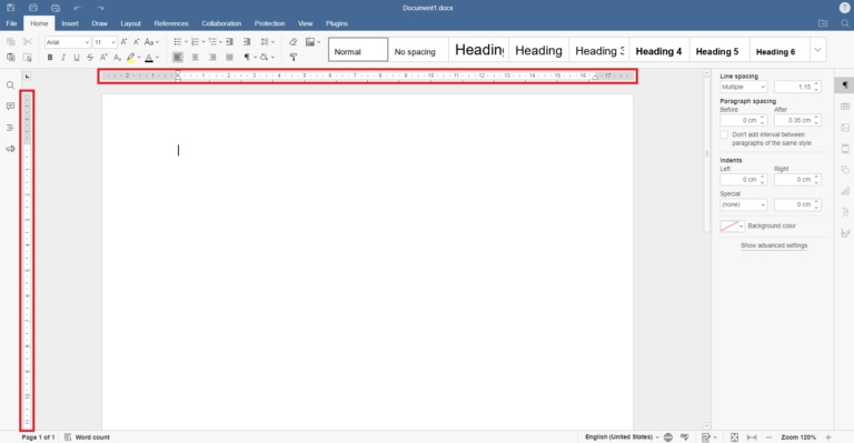 How to show and use a ruler in Word document