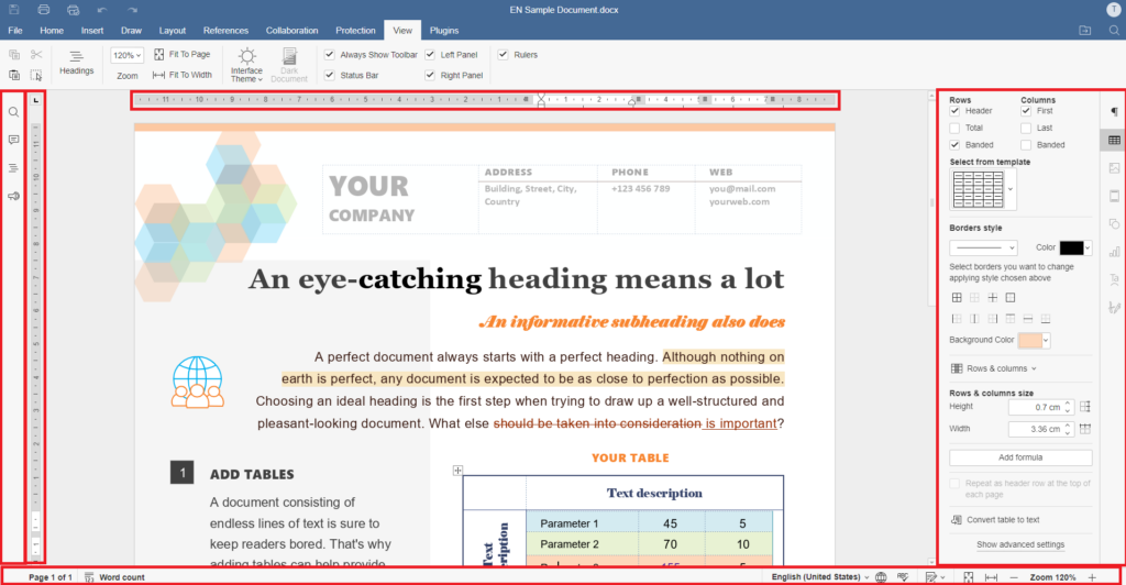 How to show and use a ruler in Word document