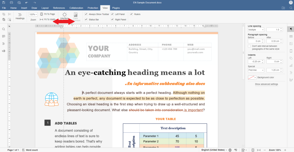 Wie man ein Lineal in einem Word-Dokument anzeigt und verwendet | ONLYOFFICE Blog