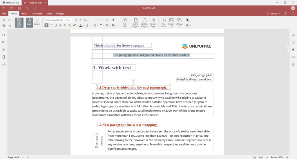 ONLYOFFICE Desktop Editors v8.1: full-featured PDF editor