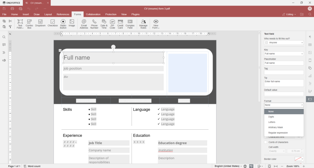 ONLYOFFICE Desktop Editors v8.1: full-featured PDF editor