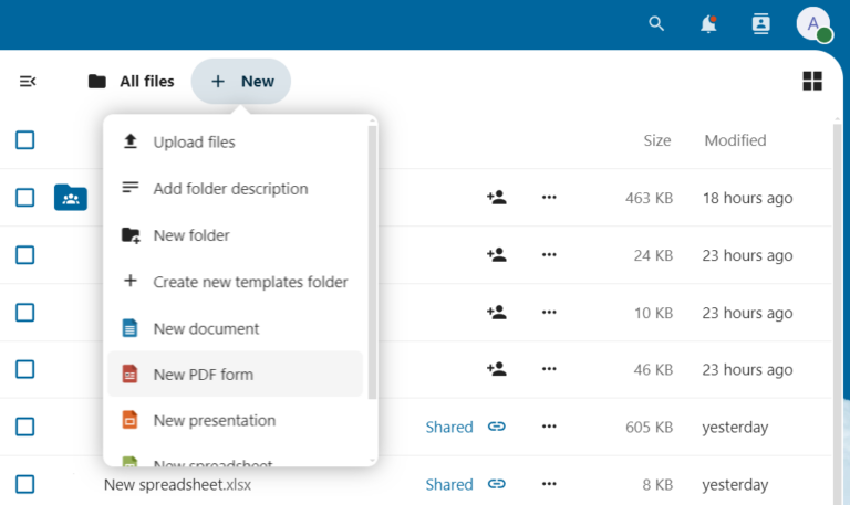 ONLYOFFICE connector for Nextcloud: how to create PDF forms | ONLYOFFICE Blog