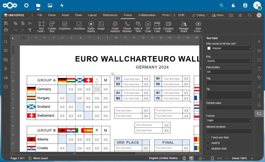 ONLYOFFICE connector for Nextcloud: how to create PDF forms ...
