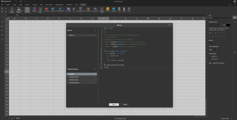 Introducing custom functions for ONLYOFFICE macros | ONLYOFFICE Blog