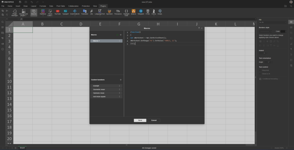Introducing Custom Functions For Onlyoffice Macros Onlyoffice Blog 