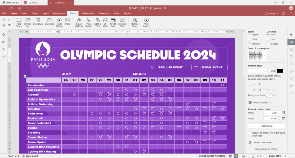 Paris 2024: Olympic Games schedule and results by country