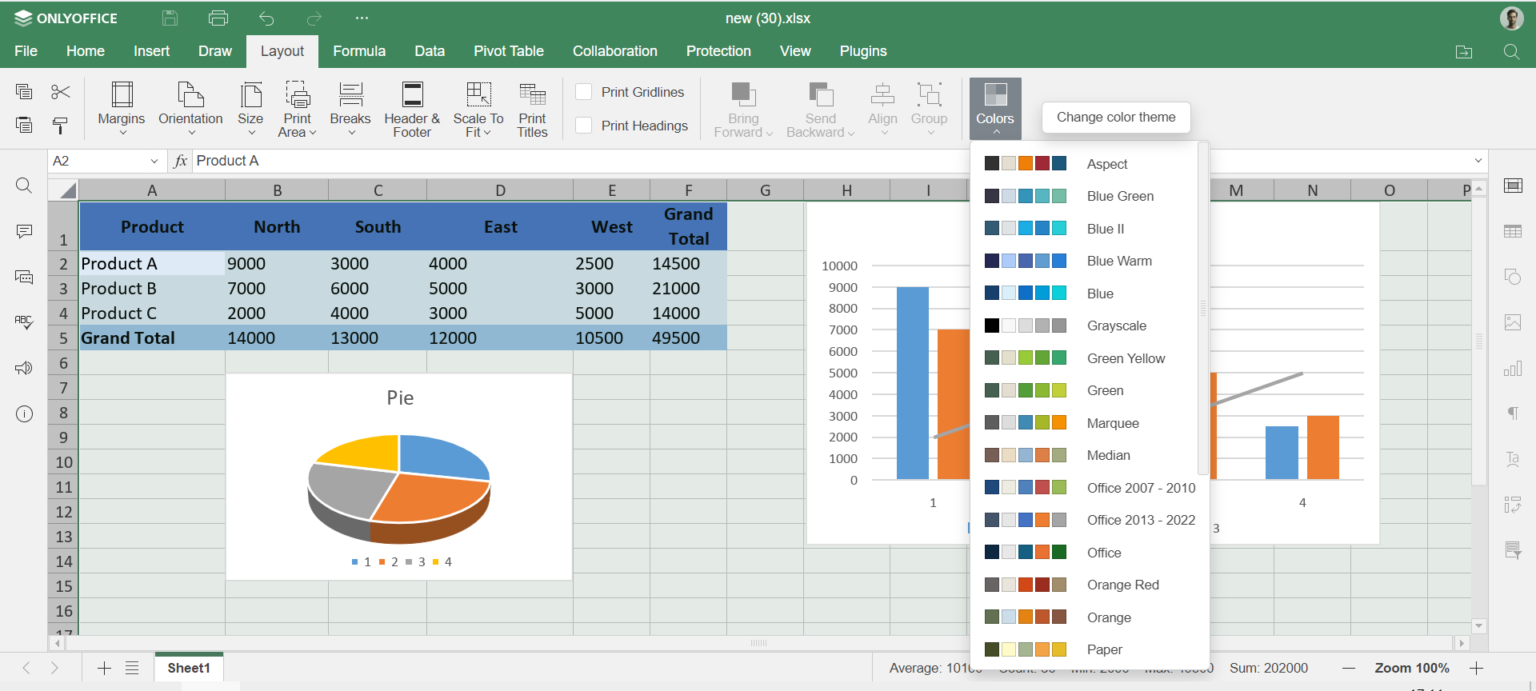 How to change theme colors working on Word, Excel and PowerPoint files