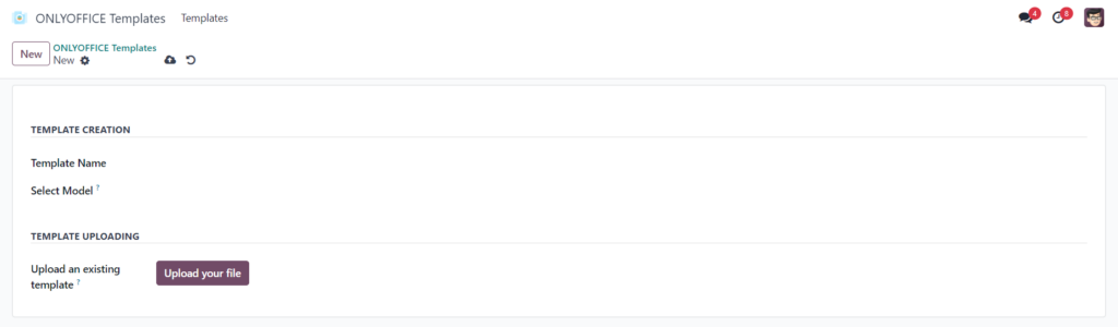 Work with form templates in Odoo using ONLYOFFICE Templates