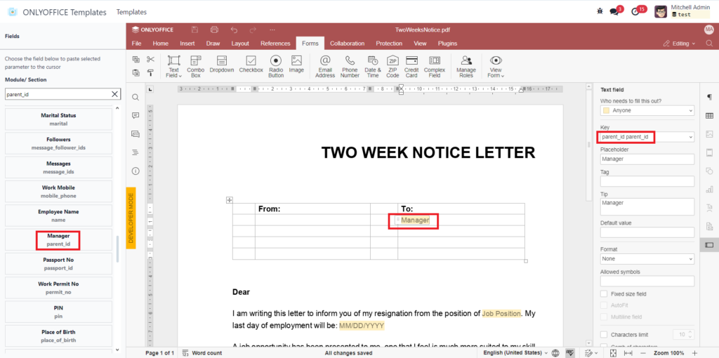 如何为 Odoo 新建 ONLYOFFICE 表单模板：详细指南 | ONLYOFFICE 博客